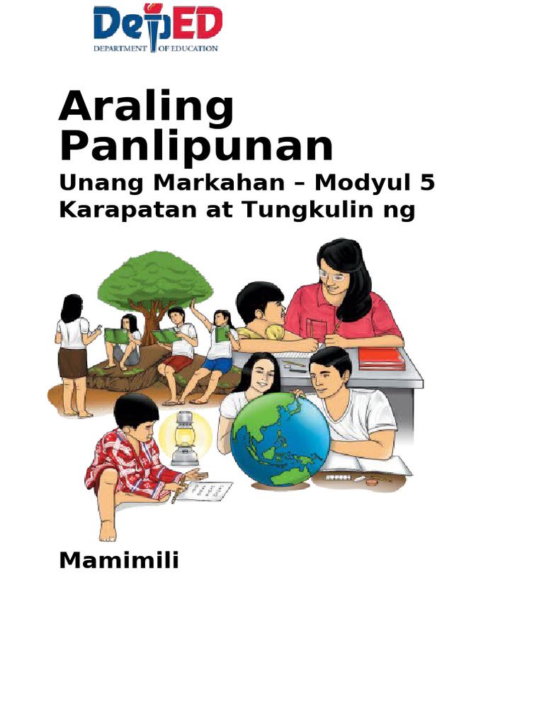 Final AP9 Q1 W8 Modyul 5 Karapatan at Tungkulin NG Mamimili | PDF