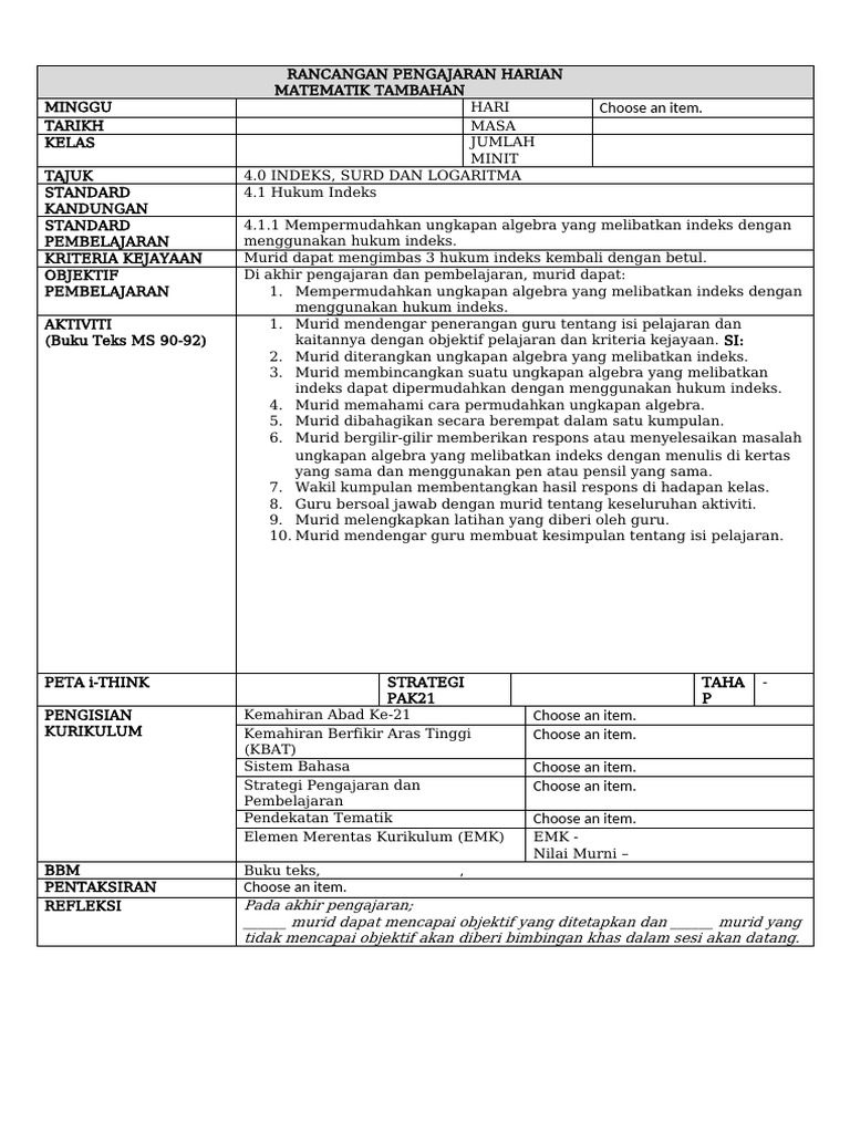 Bab 4 Indeks Surd Dan Logaritma Pdf