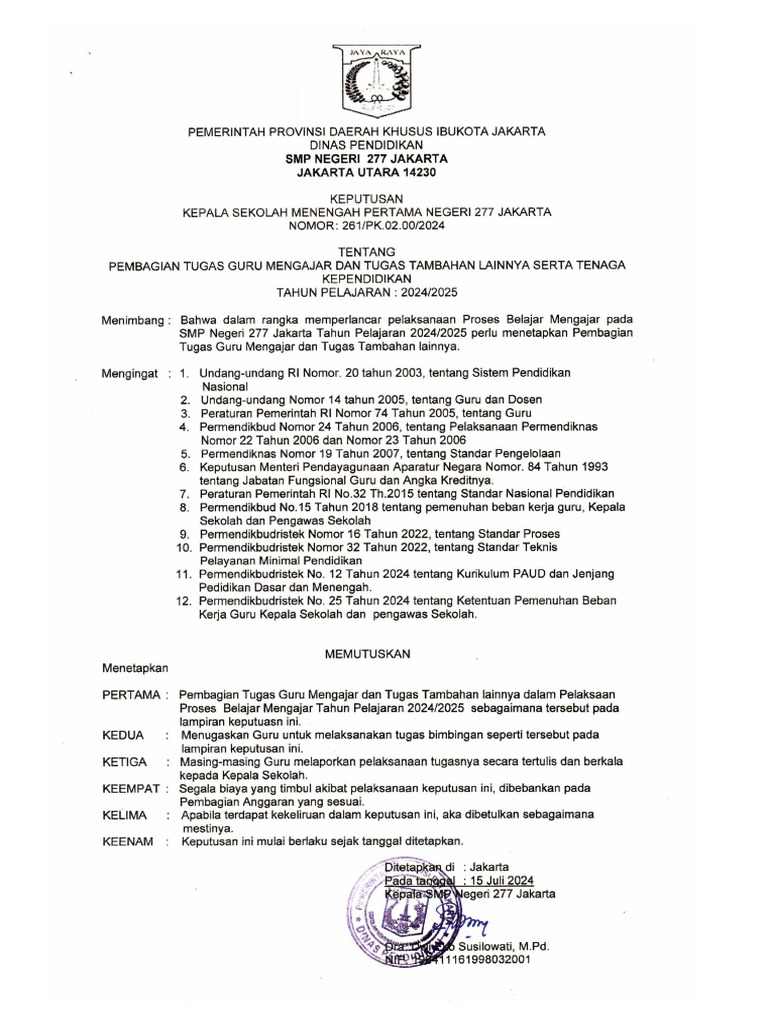 SK Walas, Ekskul, Piket 2024-2025 | PDF