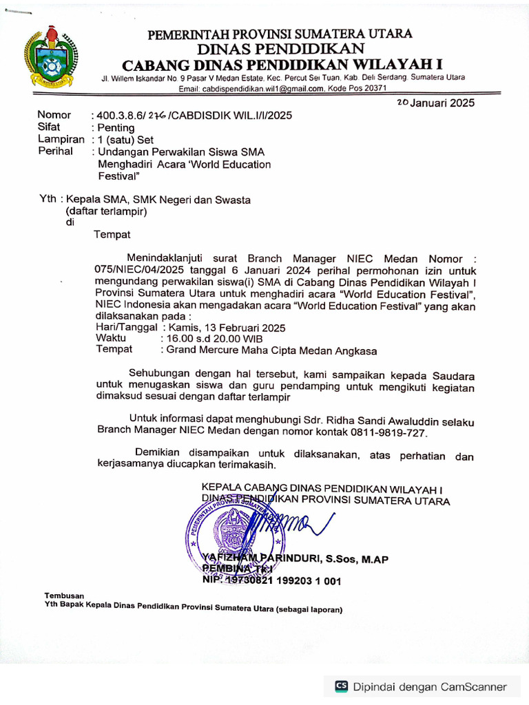 Acara Word Education Festival | PDF