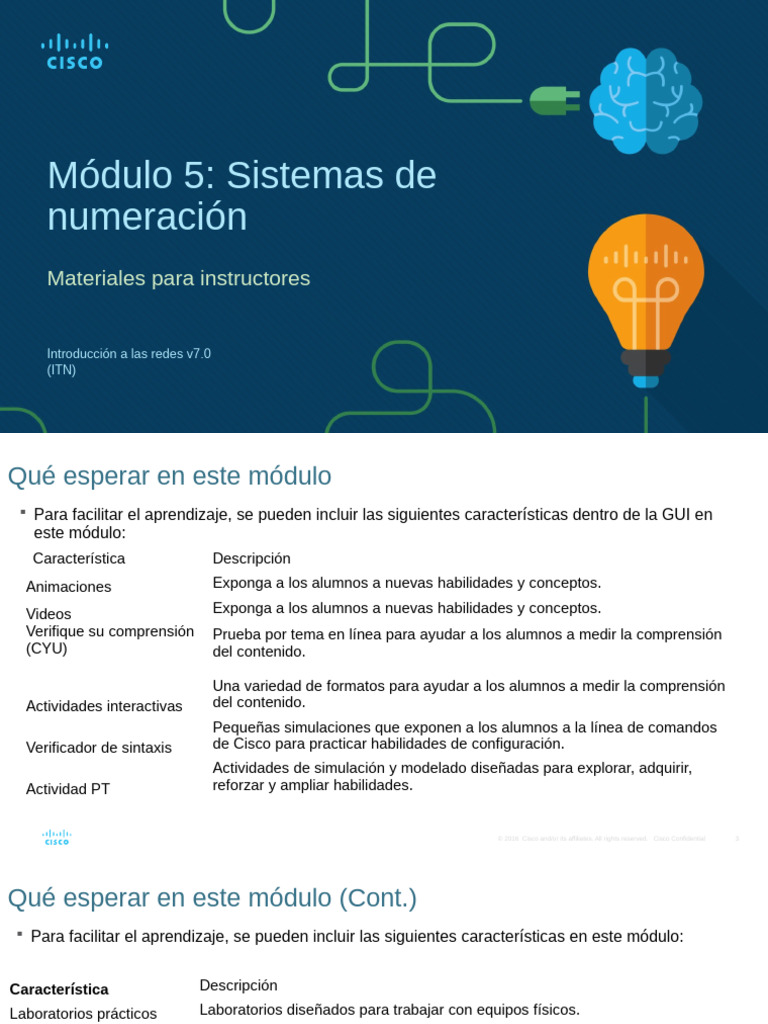 ITN_Module_5 español | PDF | Poco | Decimal