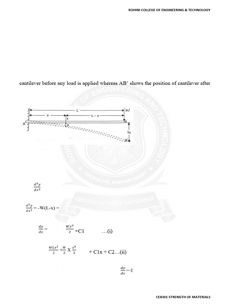 Doble Integration Method PDF - PDF 222 | PDF | Beam (Structure) | Bending