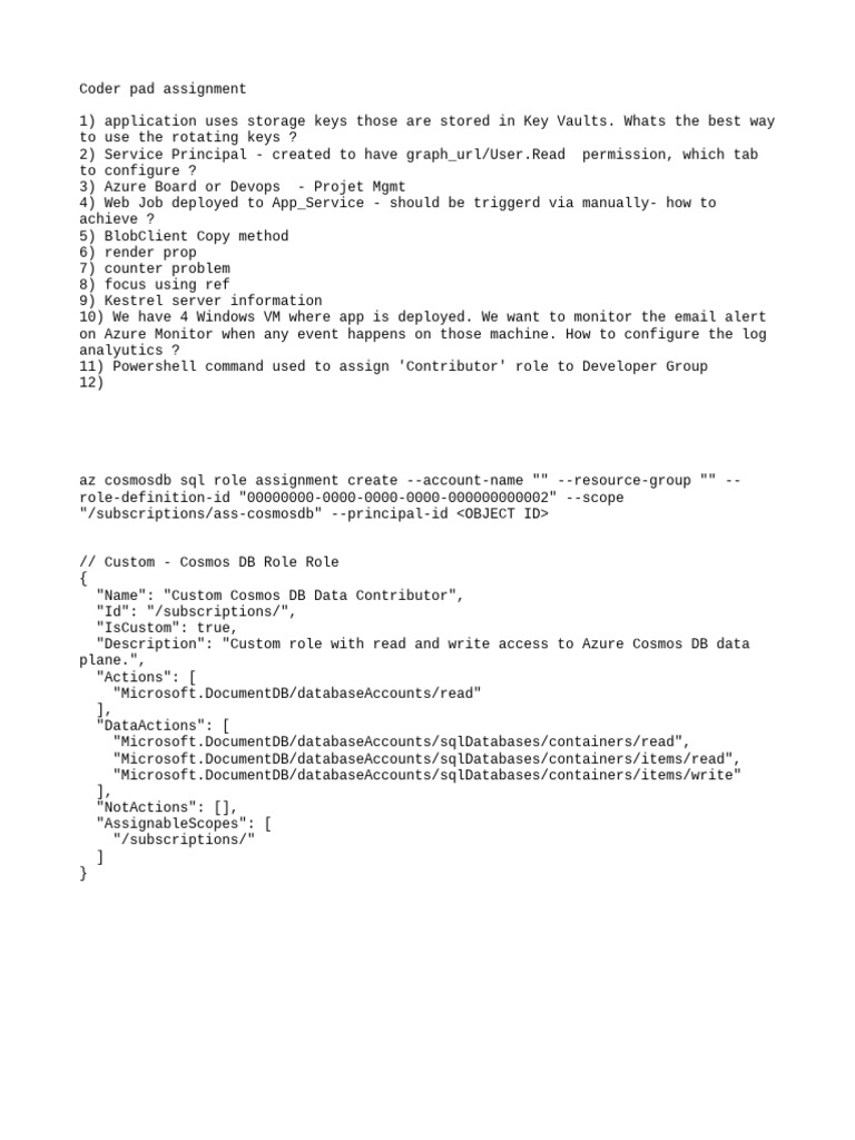 Coder pad assignment_dotnet_azure_react | PDF