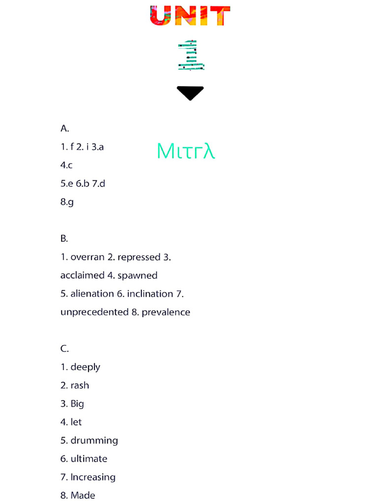 Μιτгλ,work unit 1 | PDF