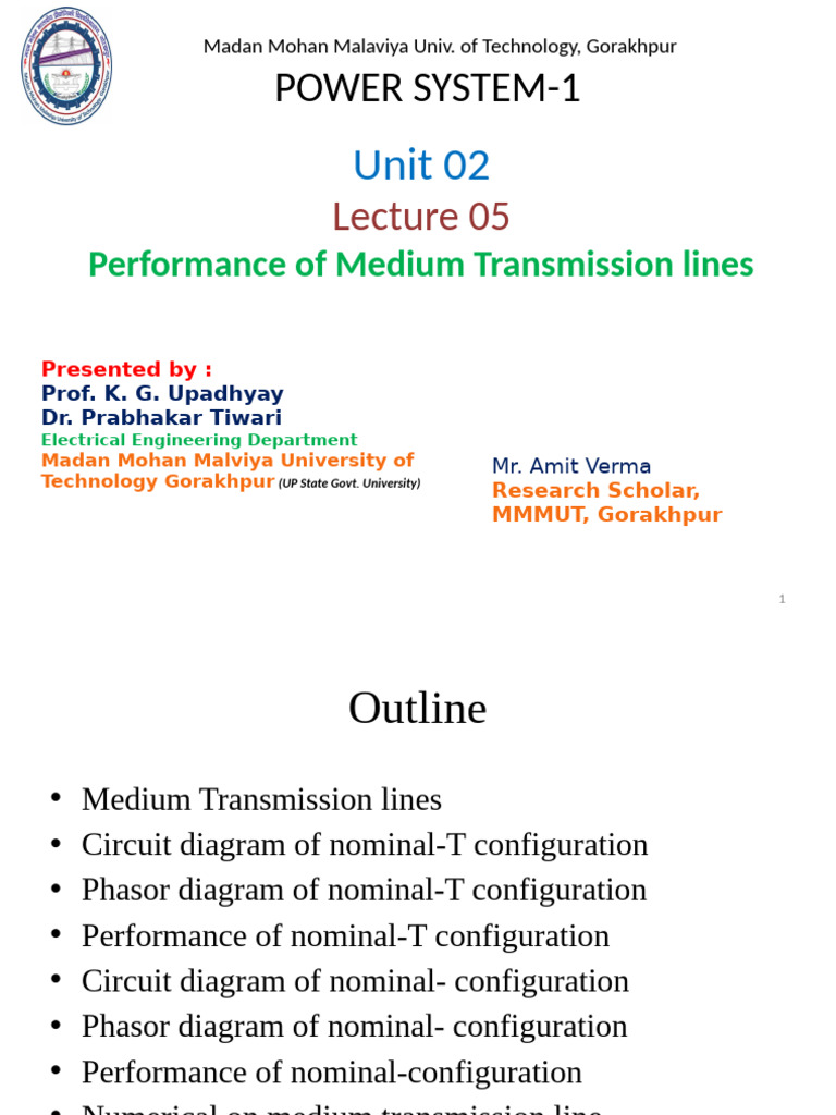Medium Transmission Line Performance Analysis | PDF | Electric Power ...