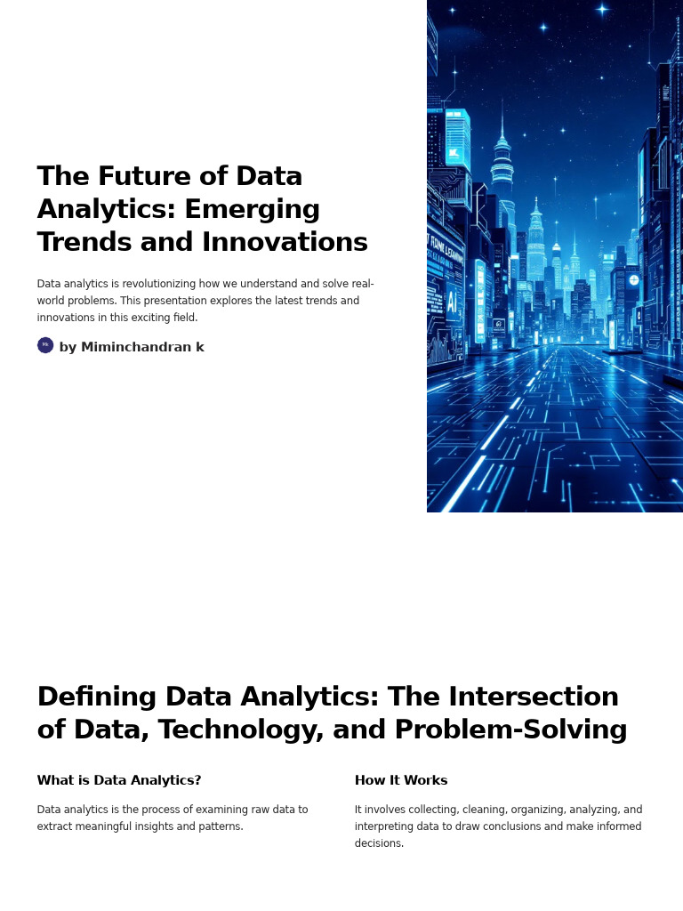 Future Trends in Data Analytics | PDF | Analytics | Data Analysis