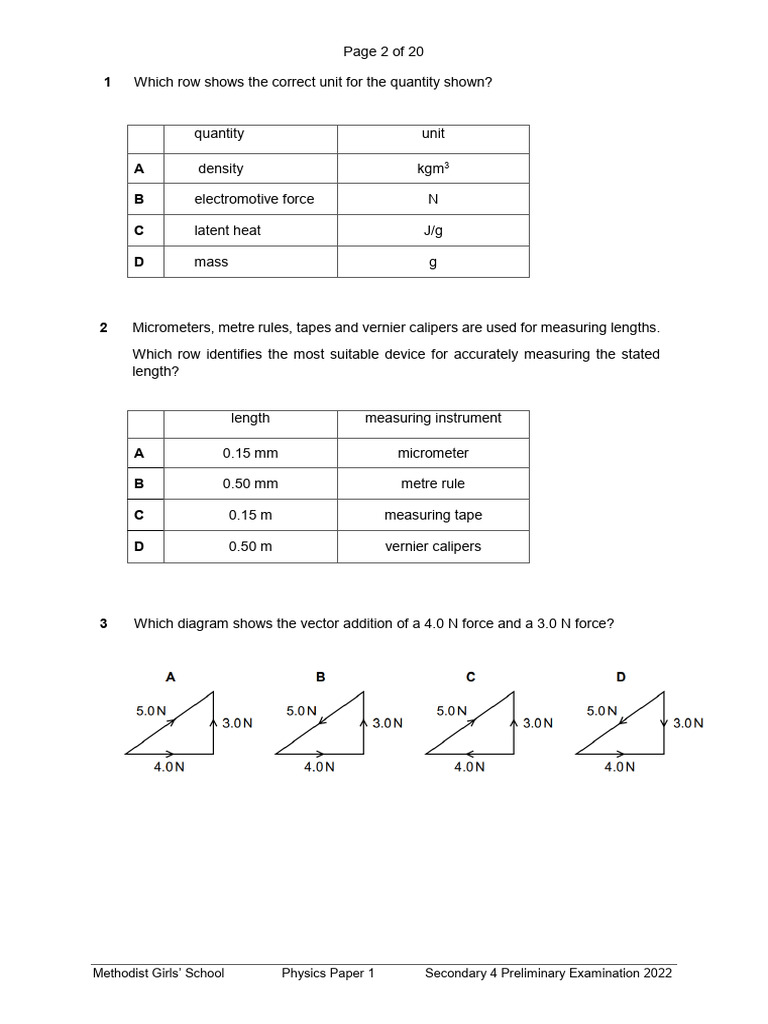 2022 MGS Physics Paper 1 | PDF | Light | Electromagnetic Radiation