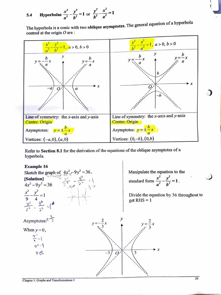 Chapter 2 Graphs and Transformation part 2 | PDF | Asymptote | Equations