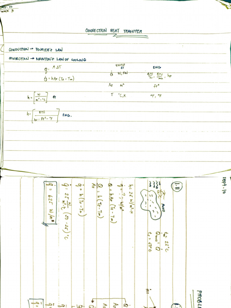 Solution On Heat Transfer Midterm Exam | PDF