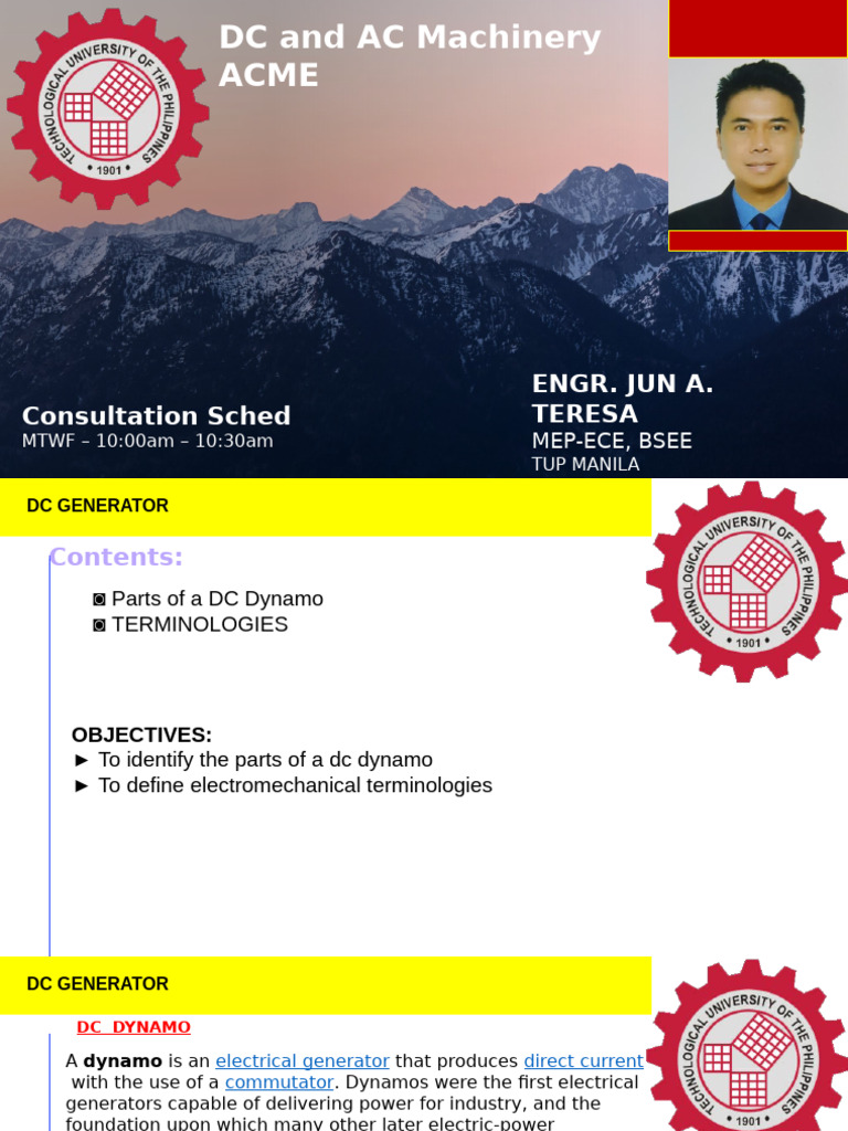 Module2 - Parts of DC Generator-1 | PDF | Electric Generator | Electric Motor
