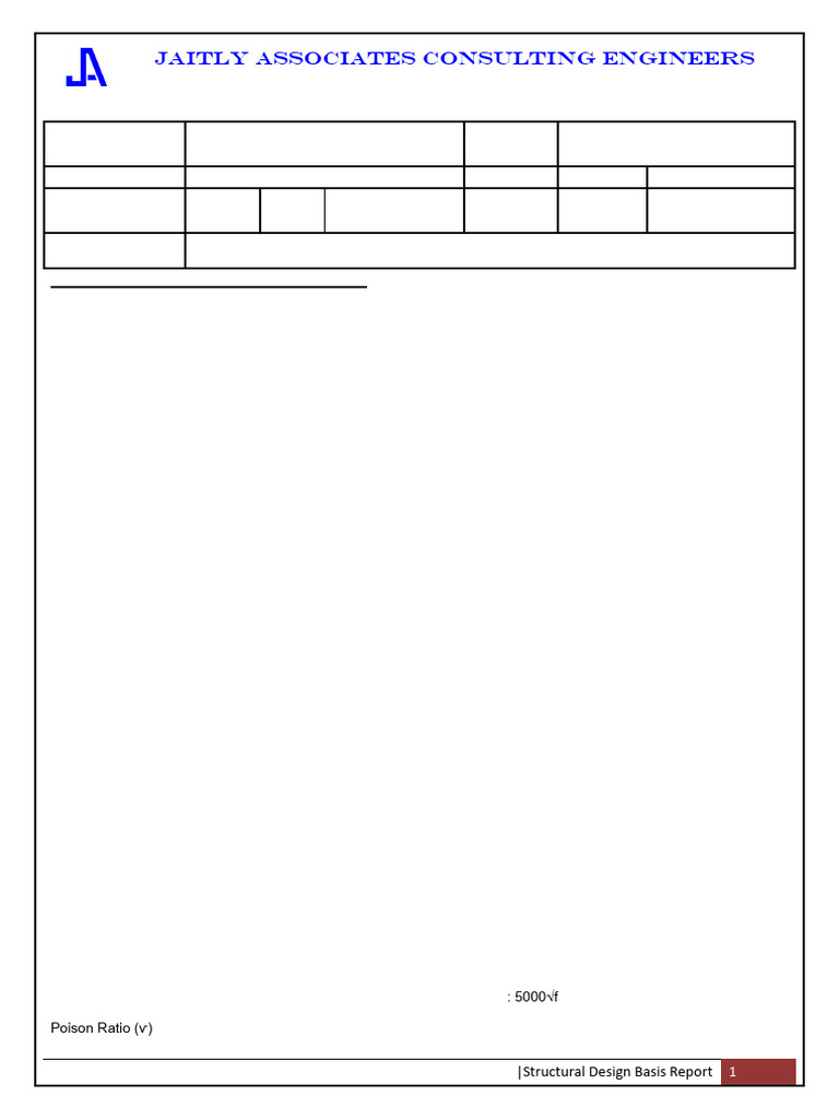 Design Basis Report-RCC TANK - Copy | PDF | Applied And ...