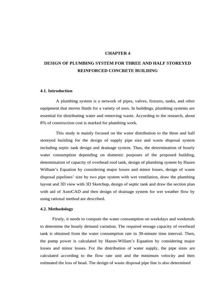 Chapter 4 Plumbing Pdf Sewage Treatment Chemical Engineering