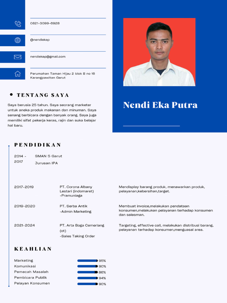 CV Nendi Eka Putra | PDF