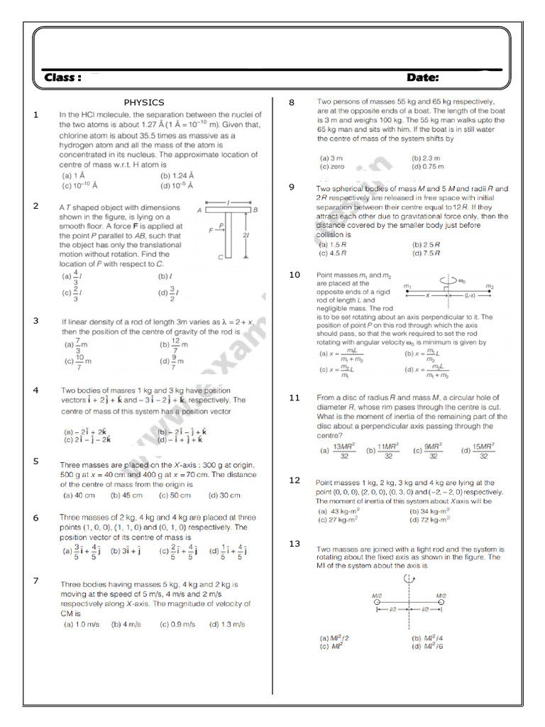 PST - 07 - QP | PDF | Enzyme | Endocrine System