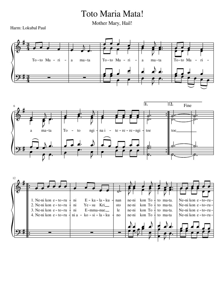 Toto Maria Mata! | PDF