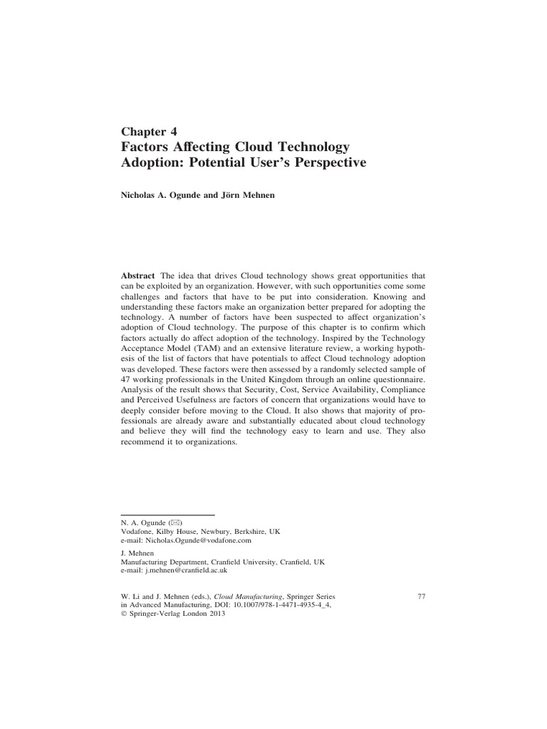 Cloud-Chapter4 | PDF | Survey Methodology | Cloud Computing