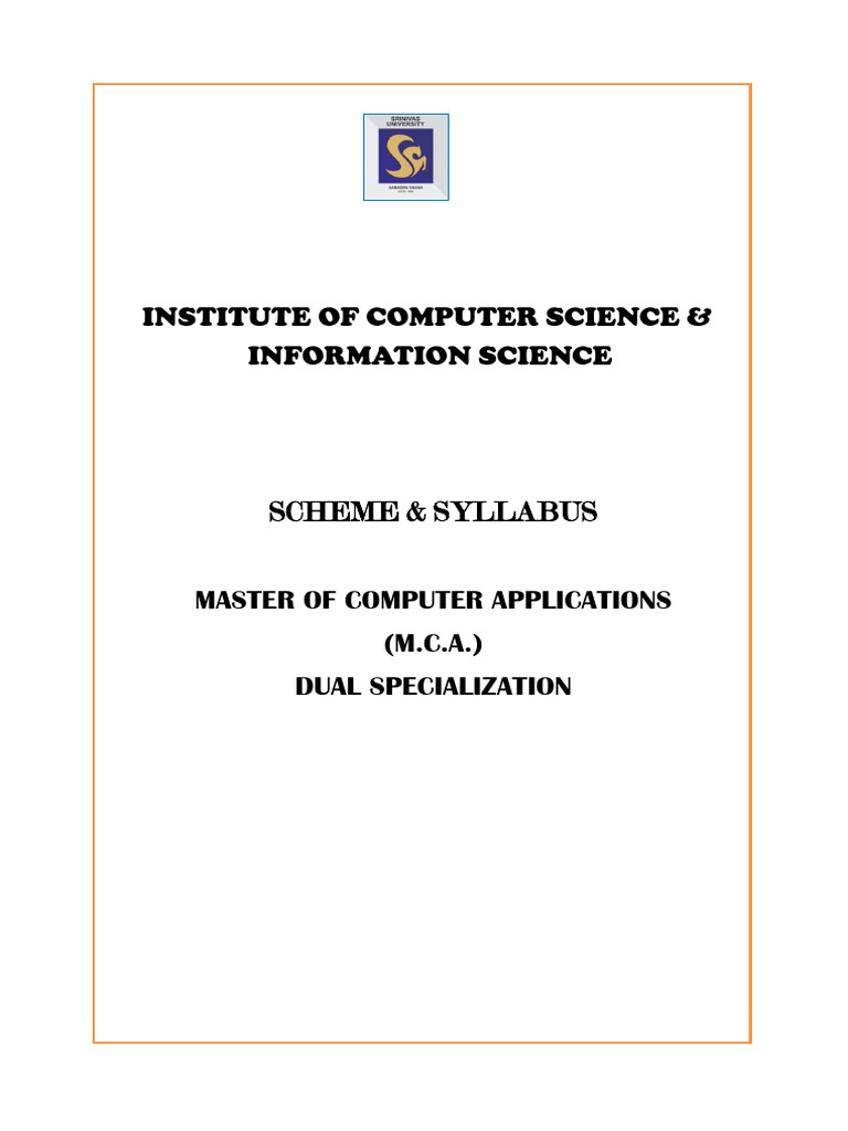 I Sem MCA Scheme & Syllabus 2023 | PDF | Method (Computer Programming) | Class (Computer ...