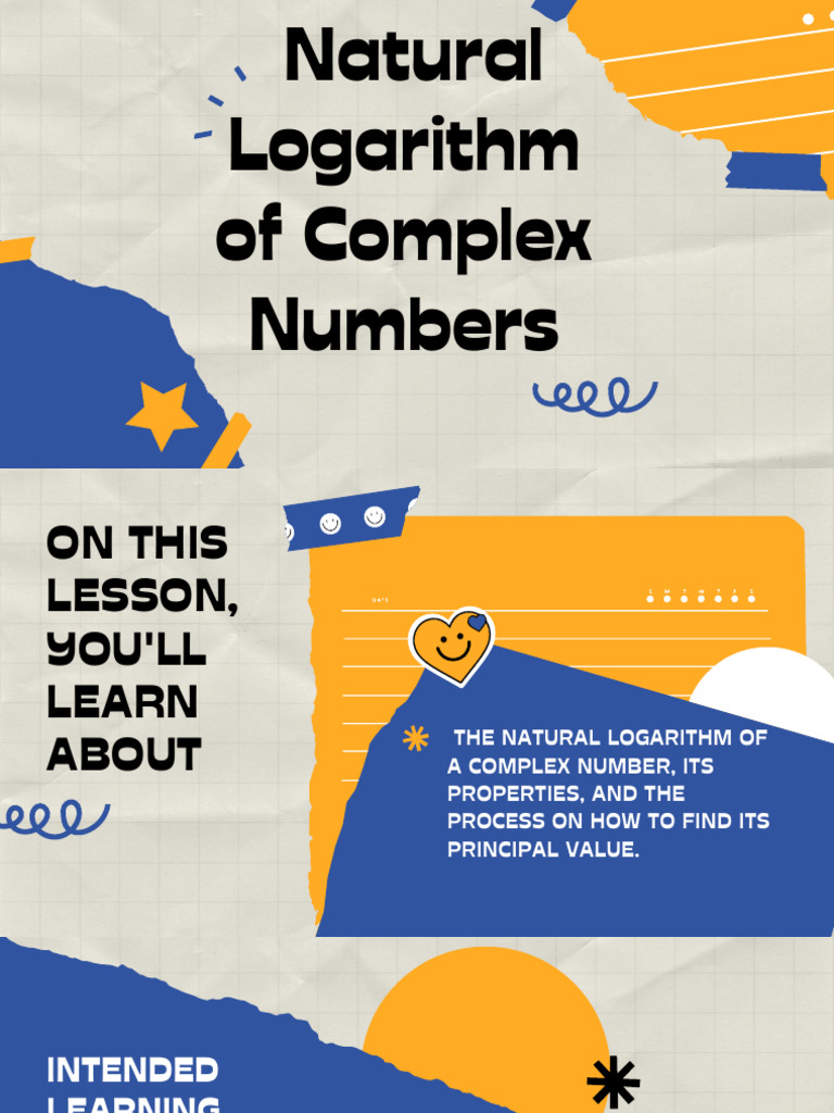 GROUP 2 Natural Logarithm of Complex Numbers | PDF | Trigonometric ...