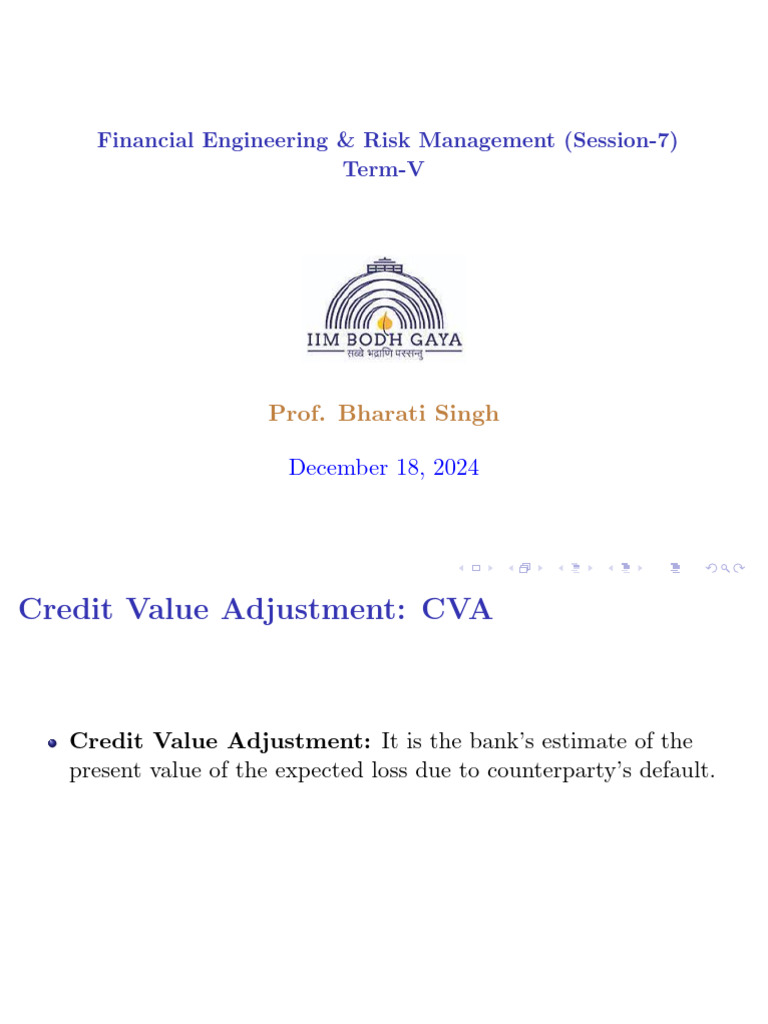 Understanding Credit Value Adjustment (CVA) | PDF | Bonds (Finance ...