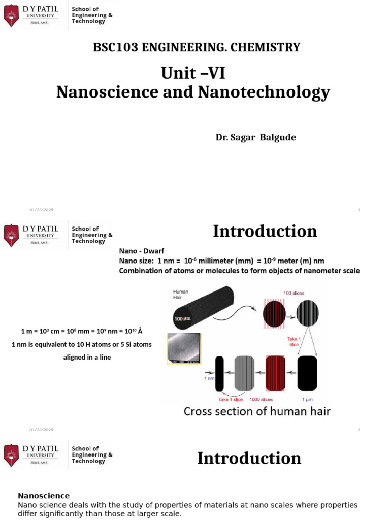 Introduction to Nanoscience and Nanotechnology | PDF | Carbon Nanotube ...