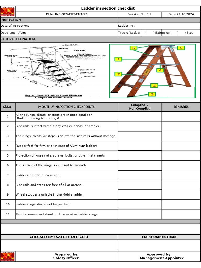 8I.EHS Ladder - Inspection | PDF