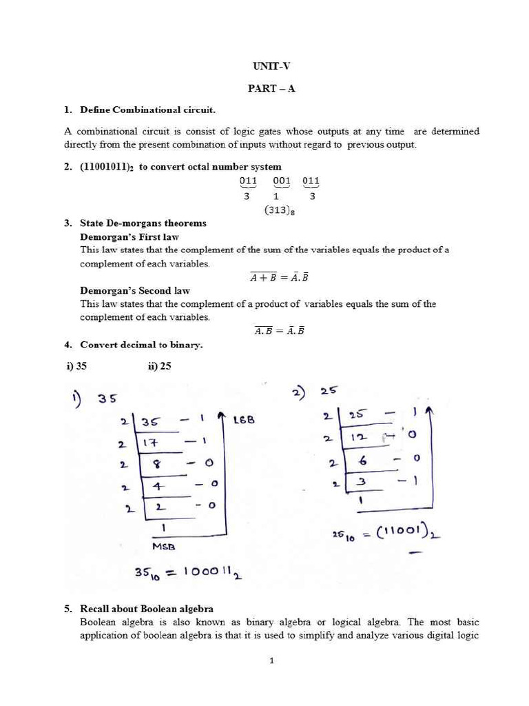 BEEE Unit-V QB With Answers | PDF