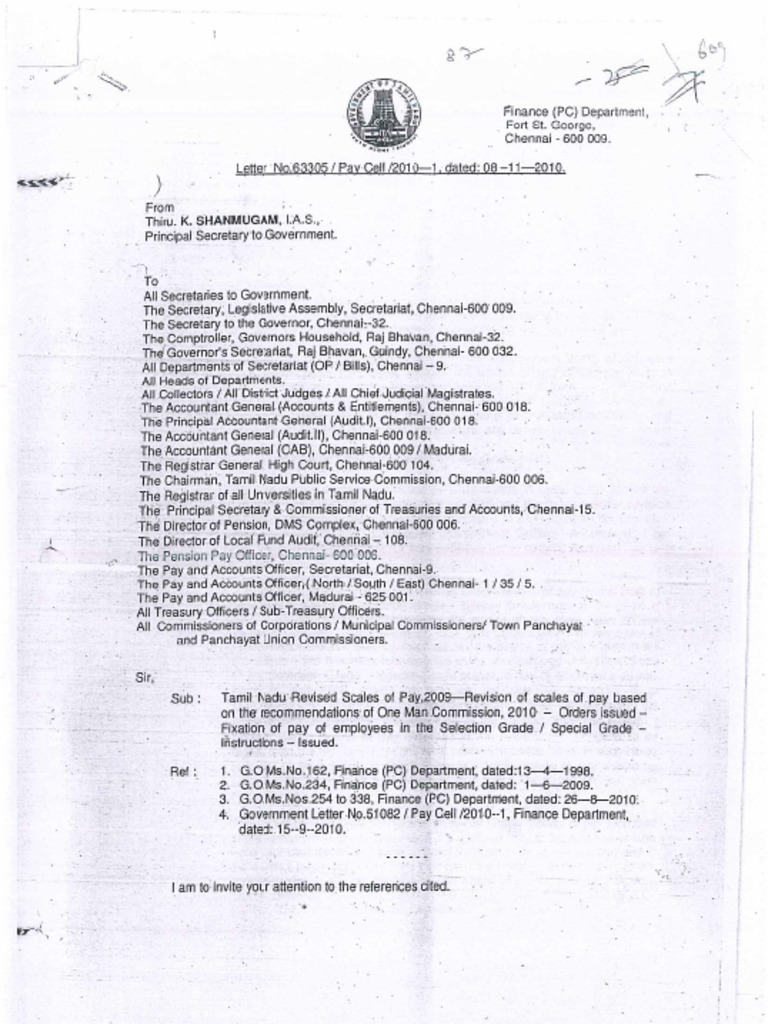 Govt LR dt.8.11.10 | PDF