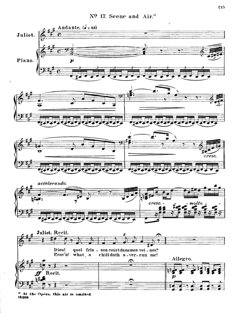 Dieu! Quel Frisson Court Dans Mes Veinnes | PDF