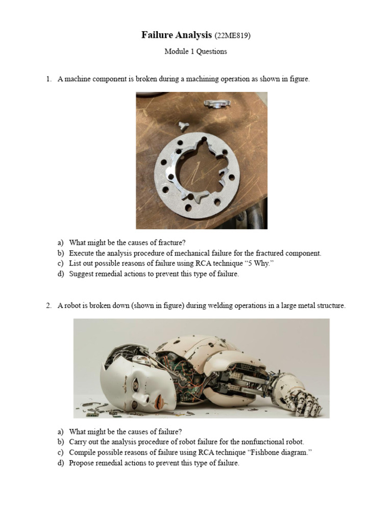 Updated Module 1 Questions - Failure Analysis | PDF