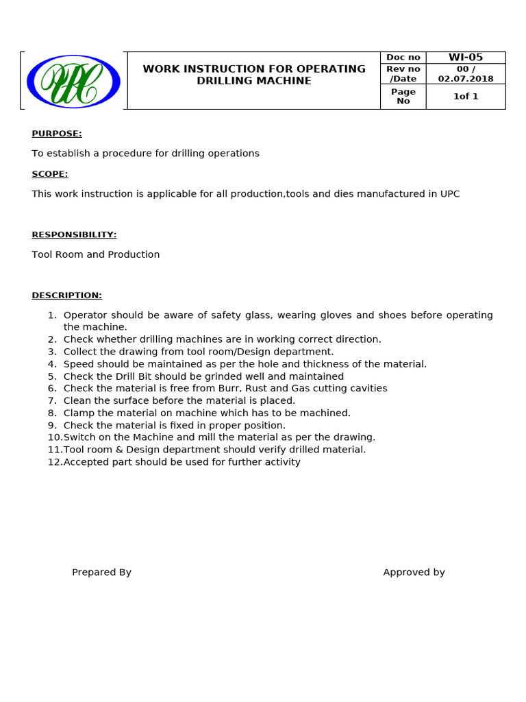 Drilling Machine Pdf