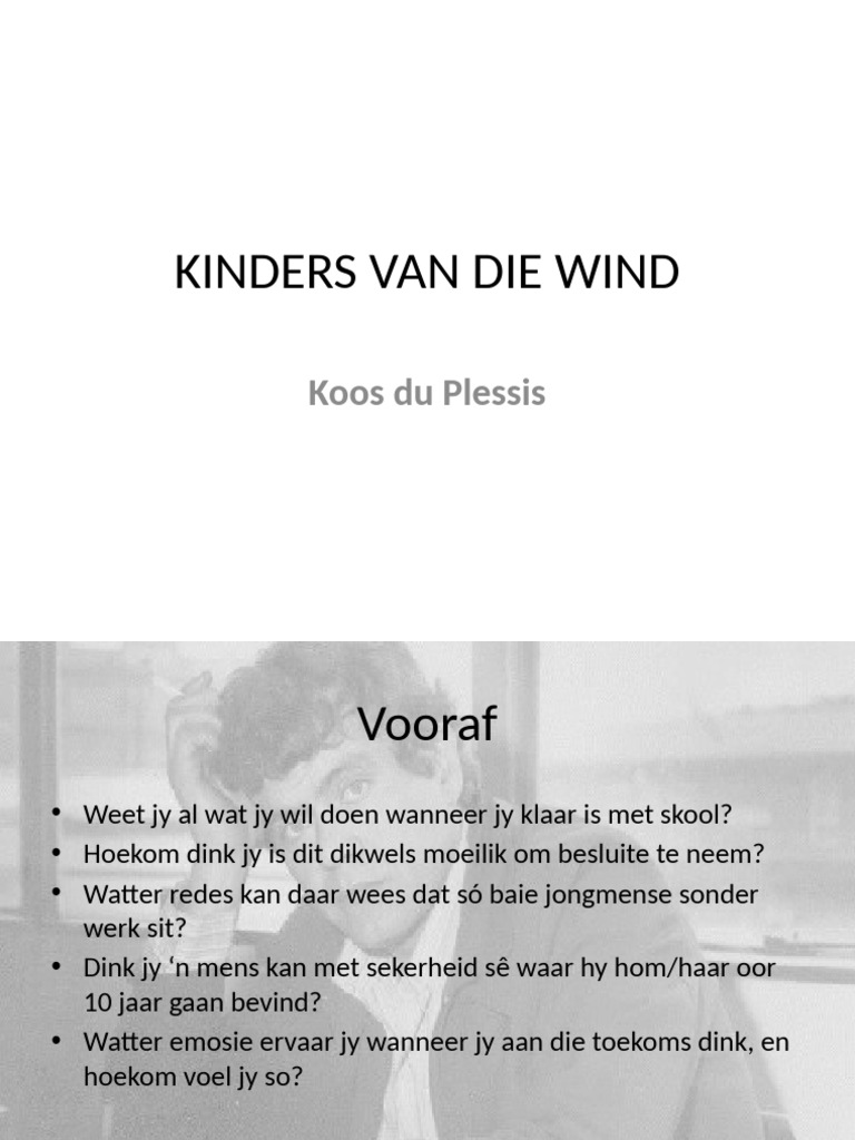 GEDIG 1 Kinders Van Die Wind (Ekstra) | PDF
