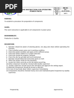 In-house Rejection Procedure Guidelines | PDF