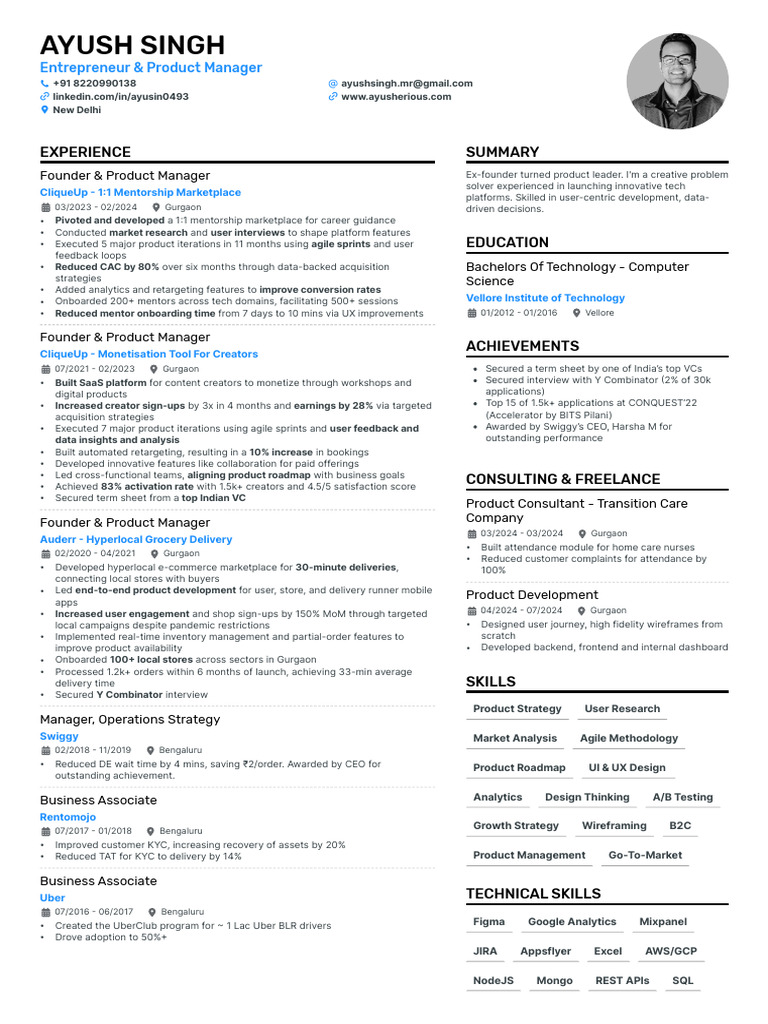 Ayush Singh Resume | PDF | Mentorship | Computing