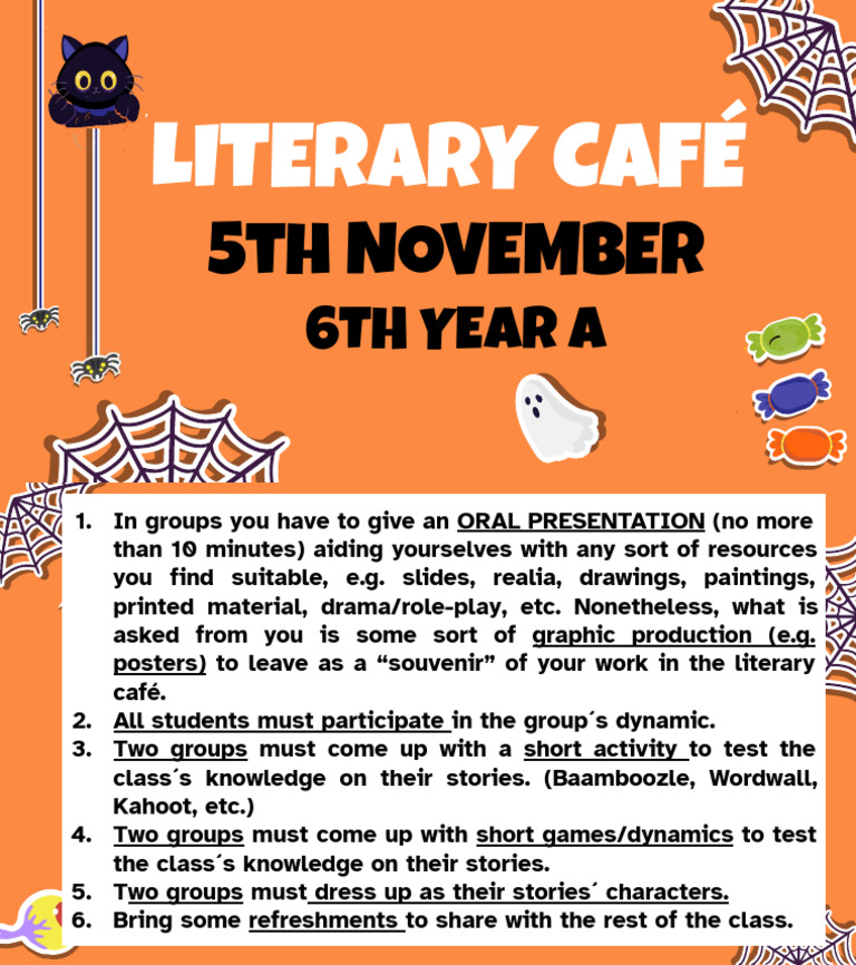 Literary Café Presentation Guidelines | PDF