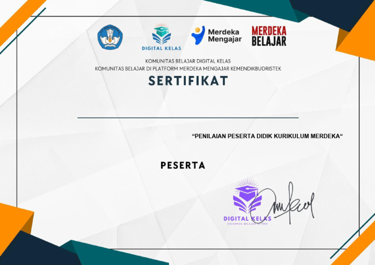 Sertifikat Praktik Baik | PDF