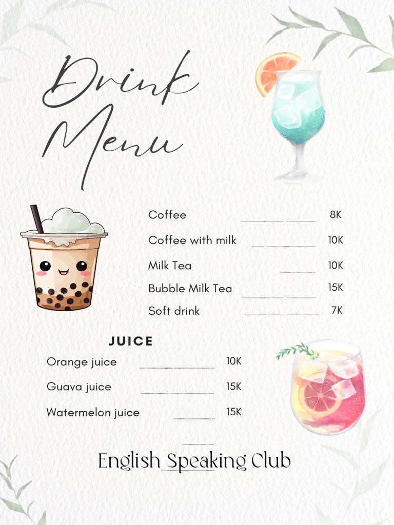 drink menu | PDF