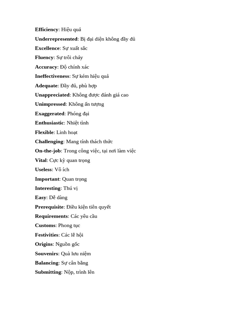 List T V NG Thi HK1 | PDF