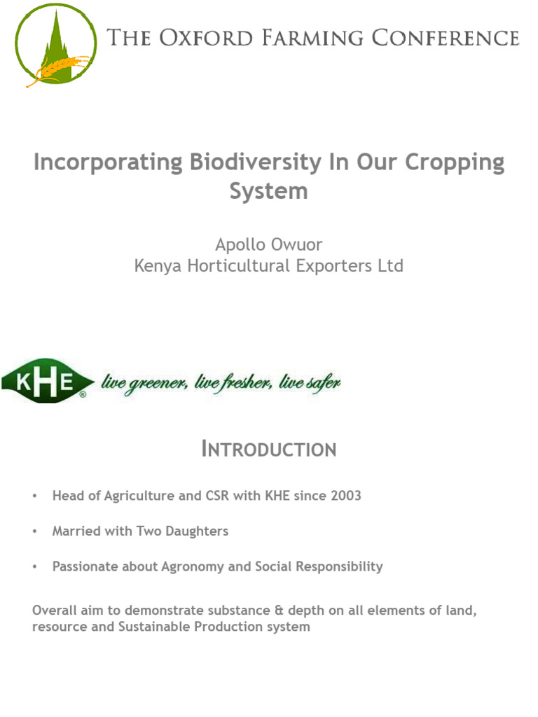 Apollo Owuor Powerpoint Presentation | PDF | Agriculture | Soil