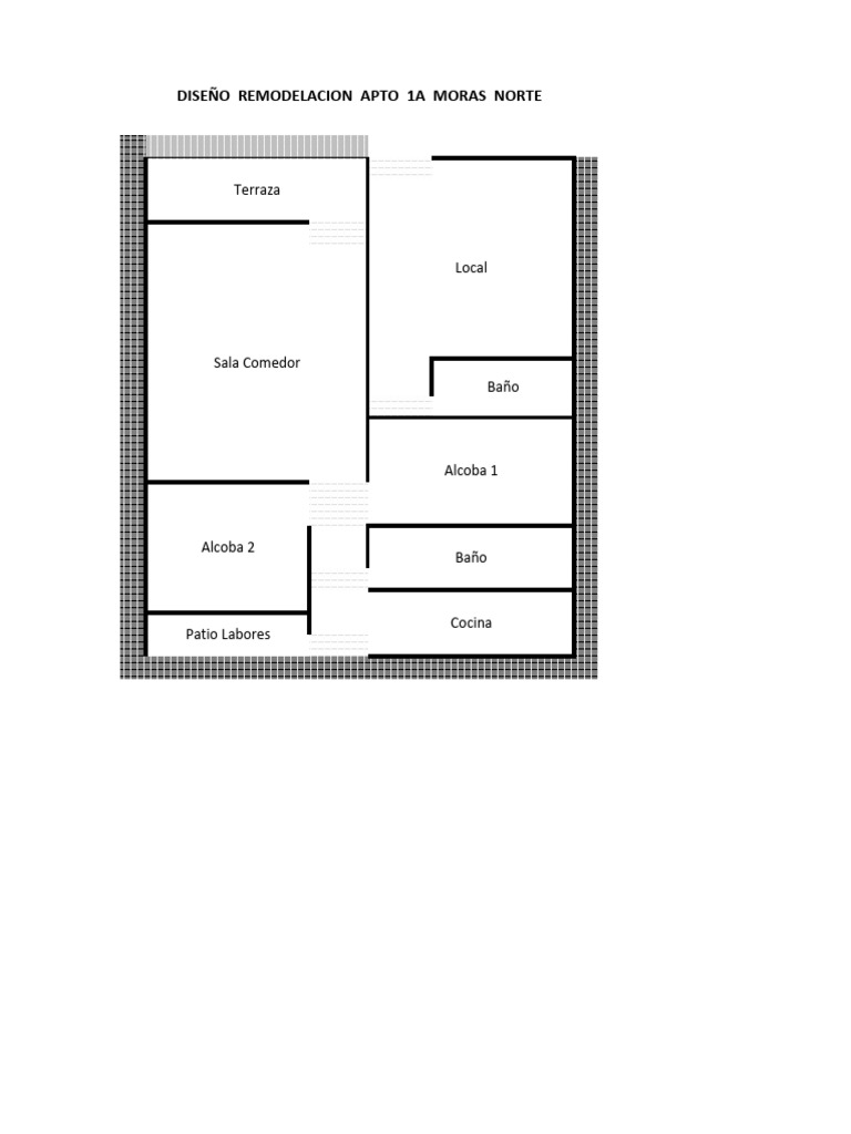 Diseño Remodelacion Apto 1a Moras Norte | PDF