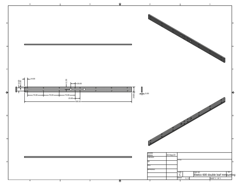 Ebelco 600 Double Leaf Mounting Design | PDF