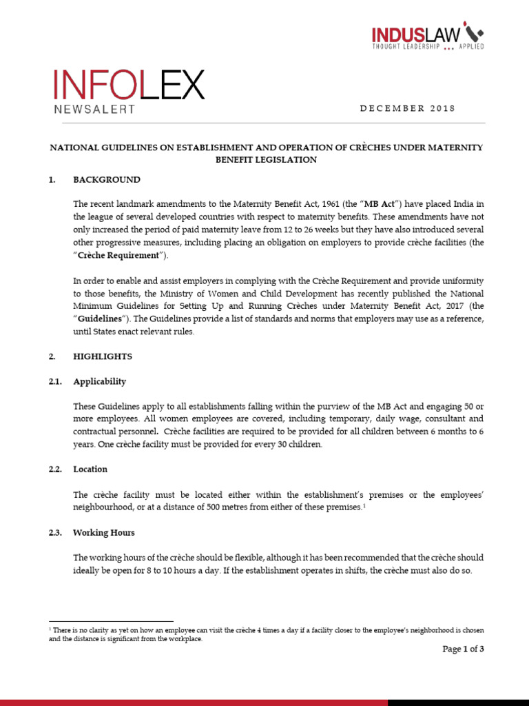 Infolex-Creche-Guidelines-under-the-MB-Act | PDF | Child Care | Employment