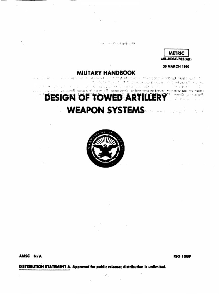 MIL-HDBK-785 | PDF | Artillery