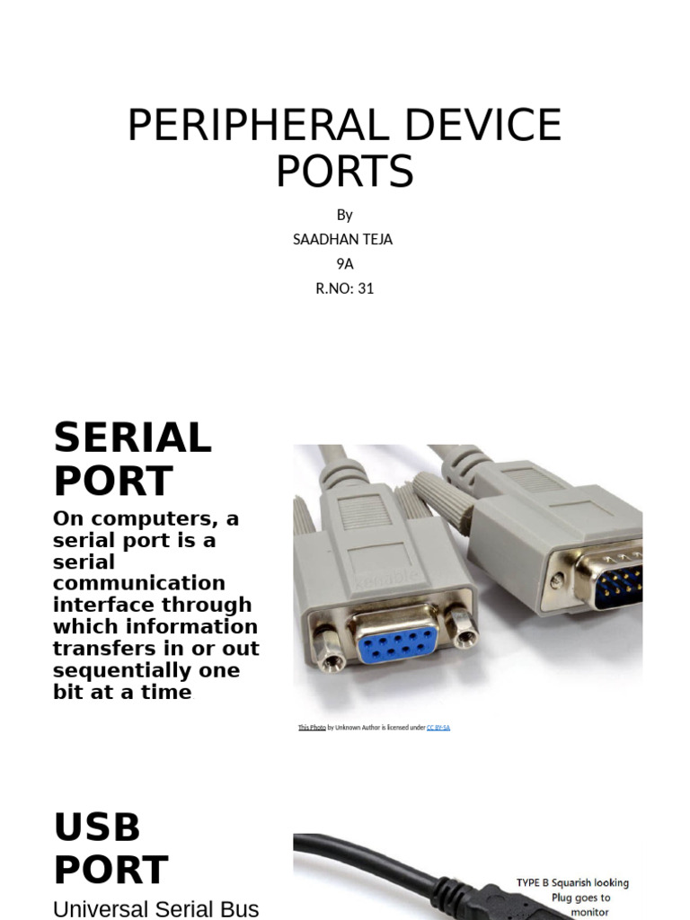 Peripheral Device Ports | PDF