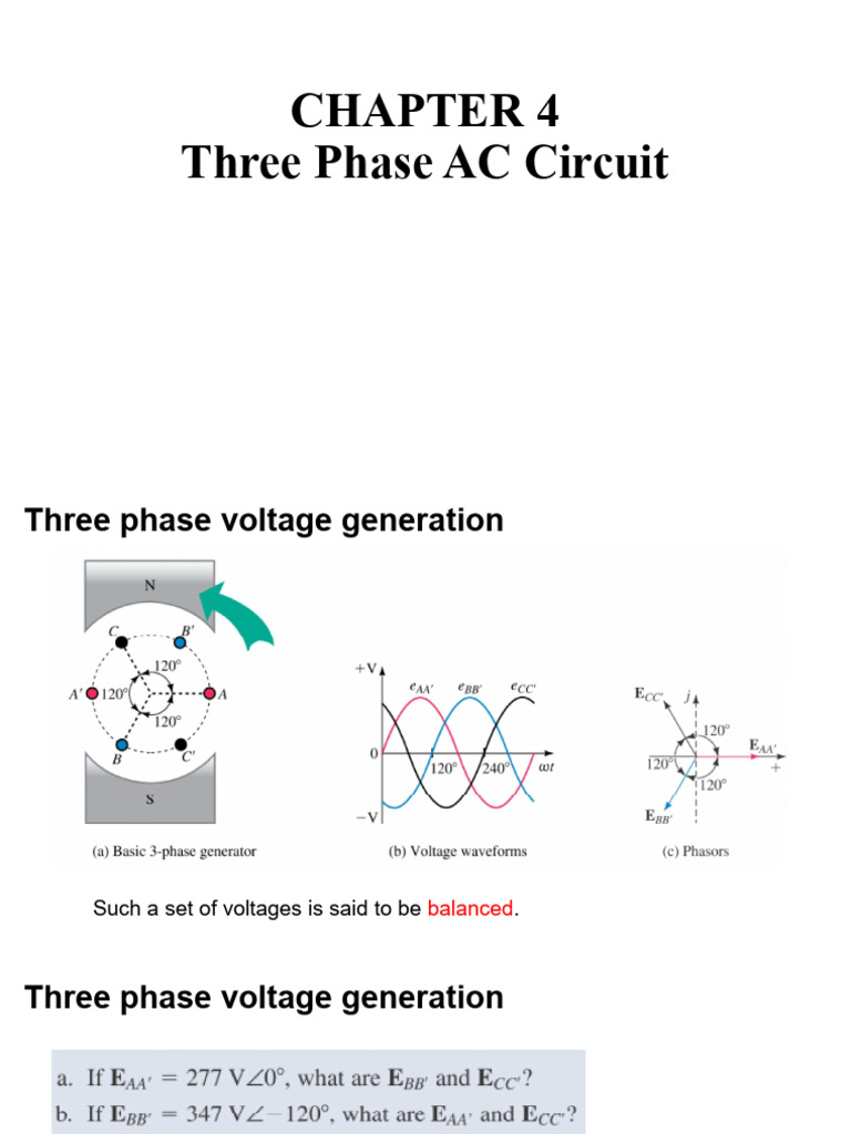 Fundamental of Electrical Engineering Module 3 2 Three Phase AC | PDF ...
