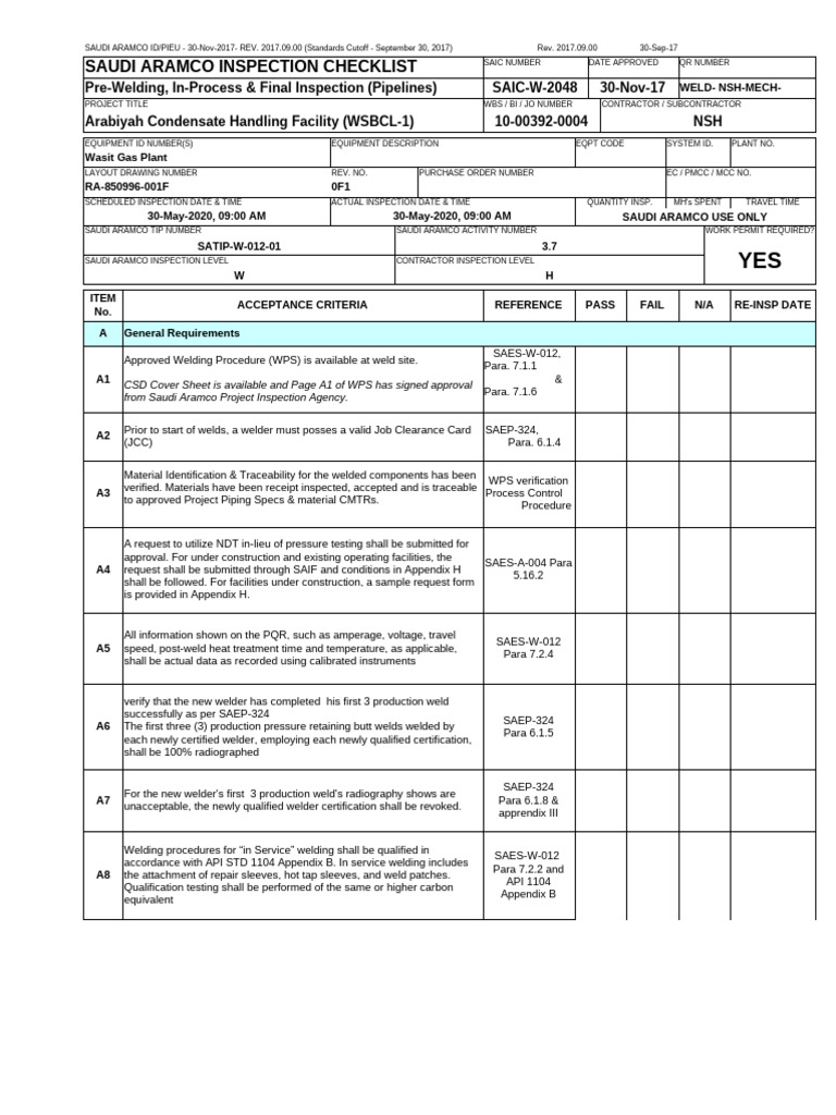 Saic W 2048 | PDF | Welding | Construction