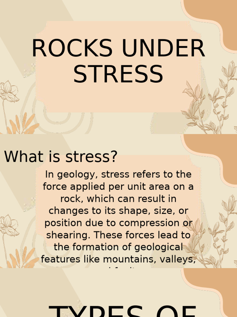 ROCKS-UNDER-STRESS (2) | PDF | Fault (Geology) | Stress (Mechanics)