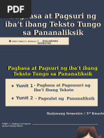 Tula Ni Teo S Baylen | PDF