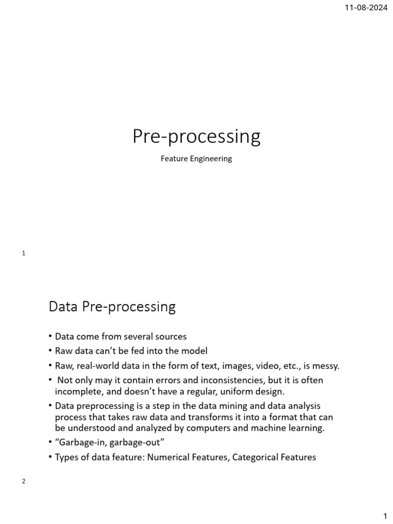 Preprocessing | PDF | Quartile | Statistical Analysis Preprocessing | PDF | Quartile | Statistical Analysis