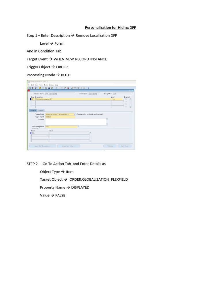 Personalization To Hide DFF | PDF