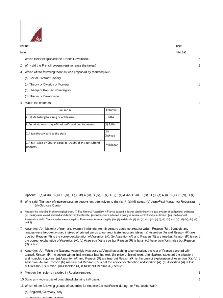 SS-IX QUESTION | PDF | Capitalism | Karl Marx